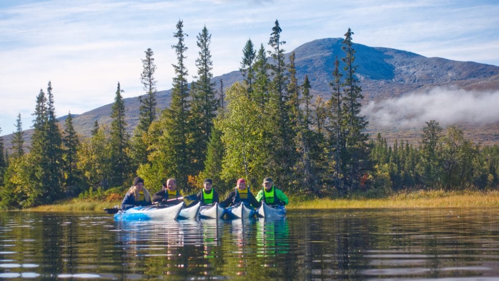 Canoeing in the mountains - Puls